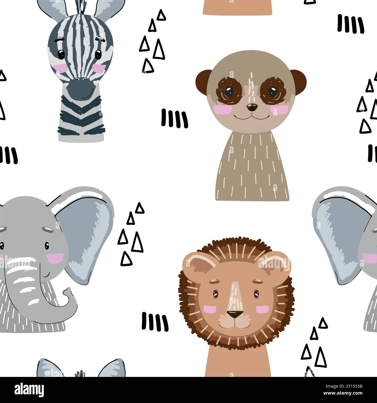 Vector safari animals Stock Vector Image & Art - Alamy