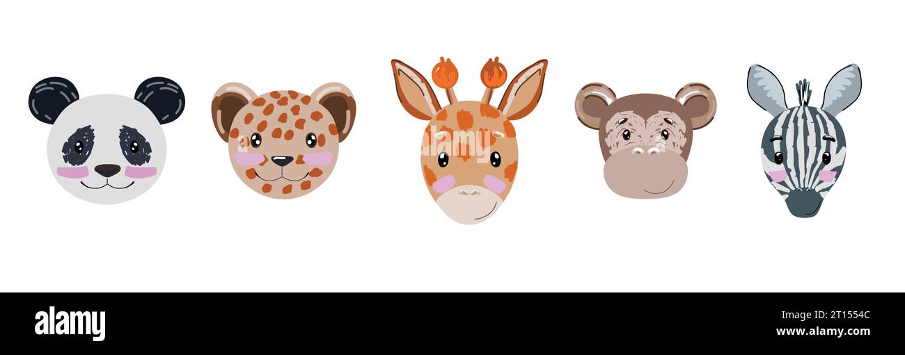 Vector animals portrait Stock Vector Image & Art - Alamy