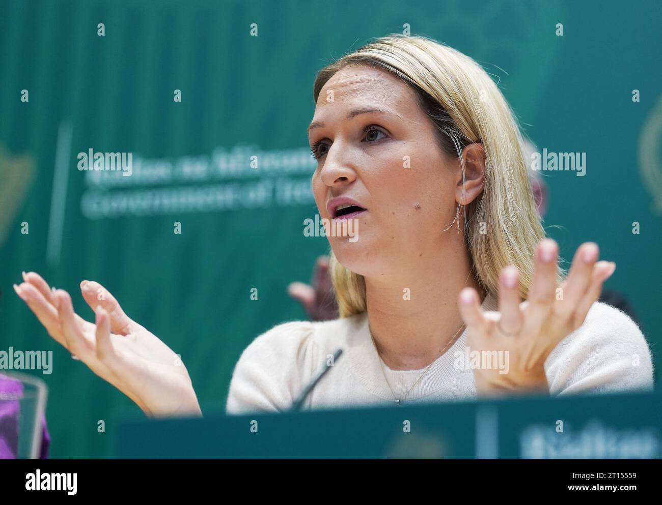Minister for Justice Helen McEntee during a Budget 2024 press ... Minister for Justice Helen McEntee during a Budget 2024 press ...