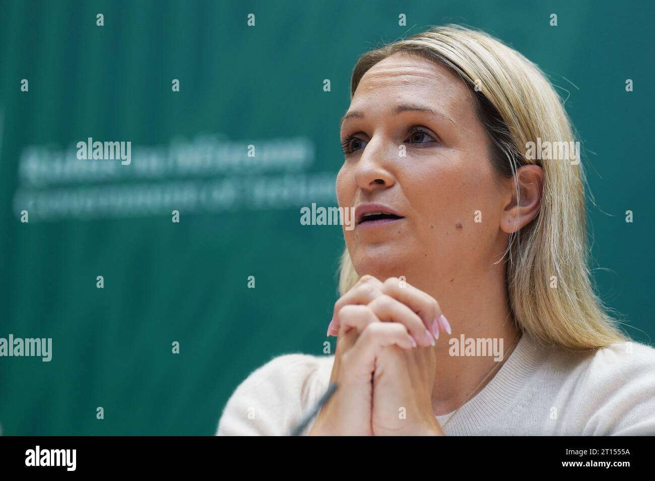 Minister for Justice Helen McEntee during a Budget 2024 press ...