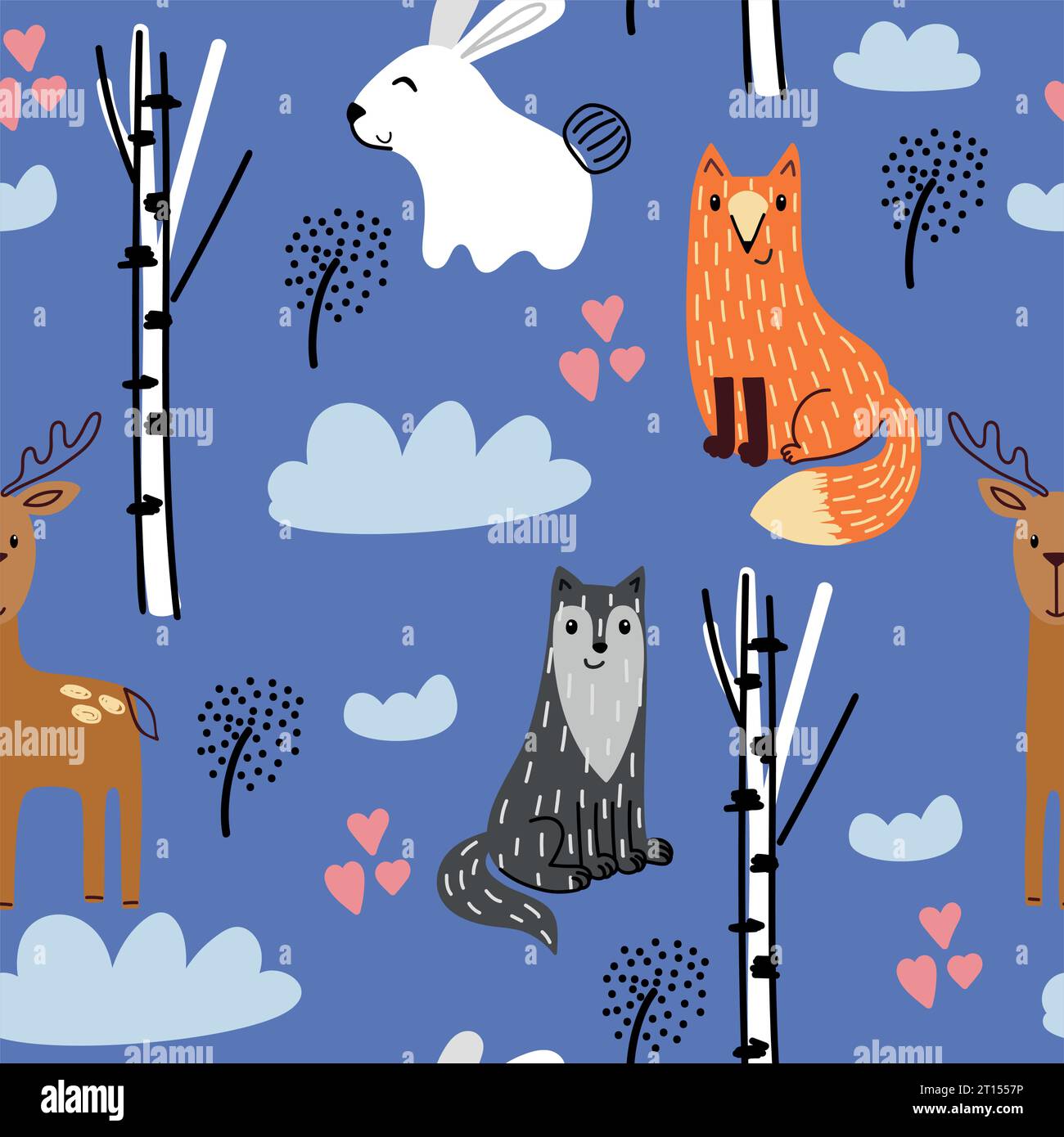 Vector forest animals Stock Vector Image & Art - Alamy