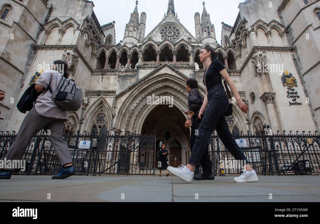 London, England, UK. 11th Oct, 2023. Royal Courts of Justice, the ...