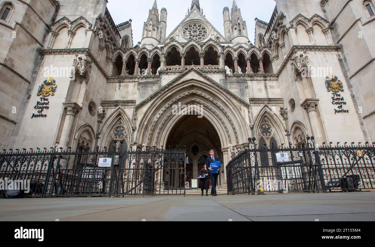 London, England, UK. 11th Oct, 2023. Royal Courts of Justice, the ...