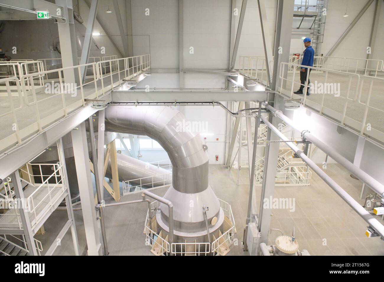 11 October 2023, Saxony-Anhalt, Staßfurt: Andreas Lange walks through ...