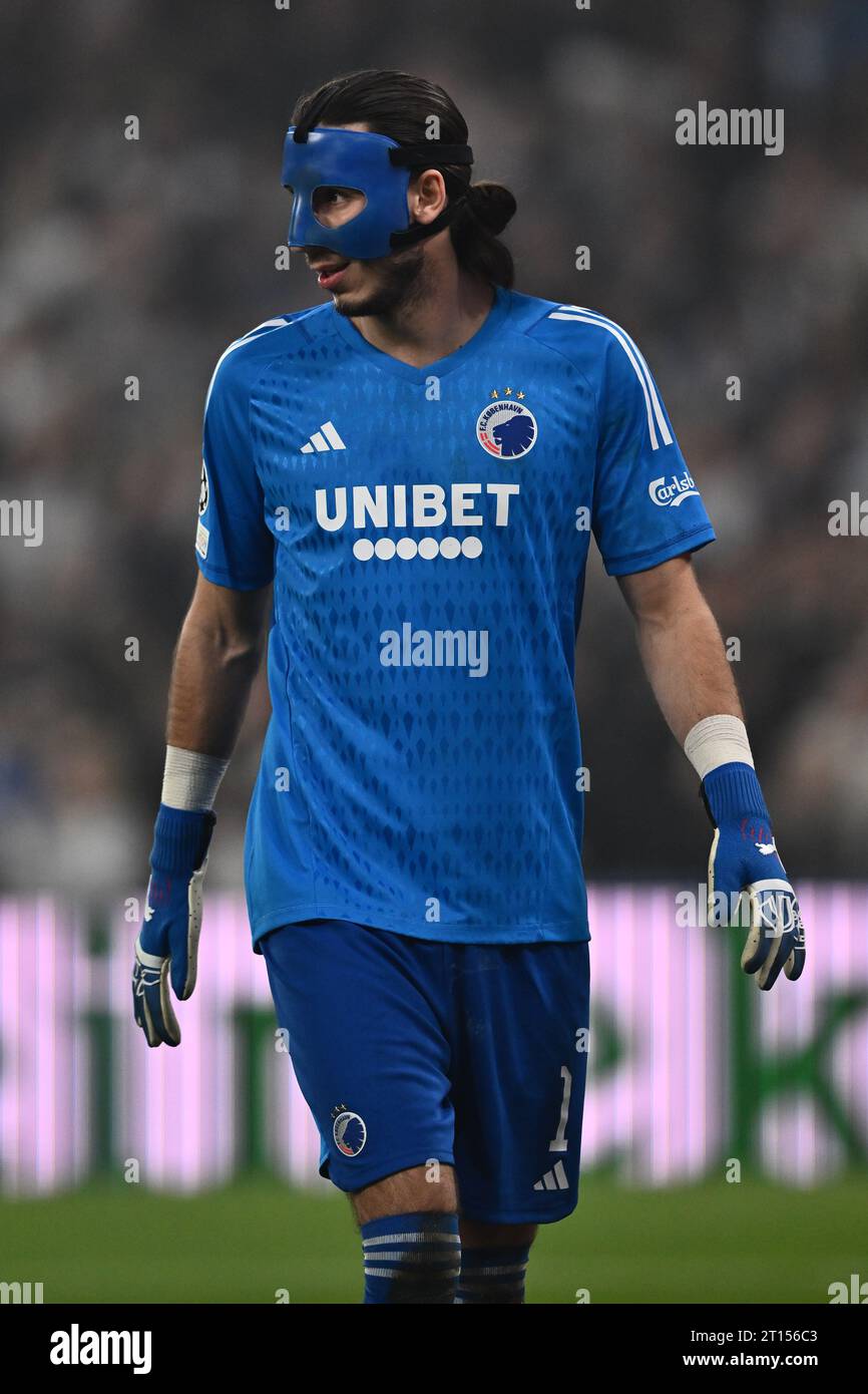 COPENHAGEN, DENMARK - OCTOBER 3: Kamil Grabara during the UEFA ...