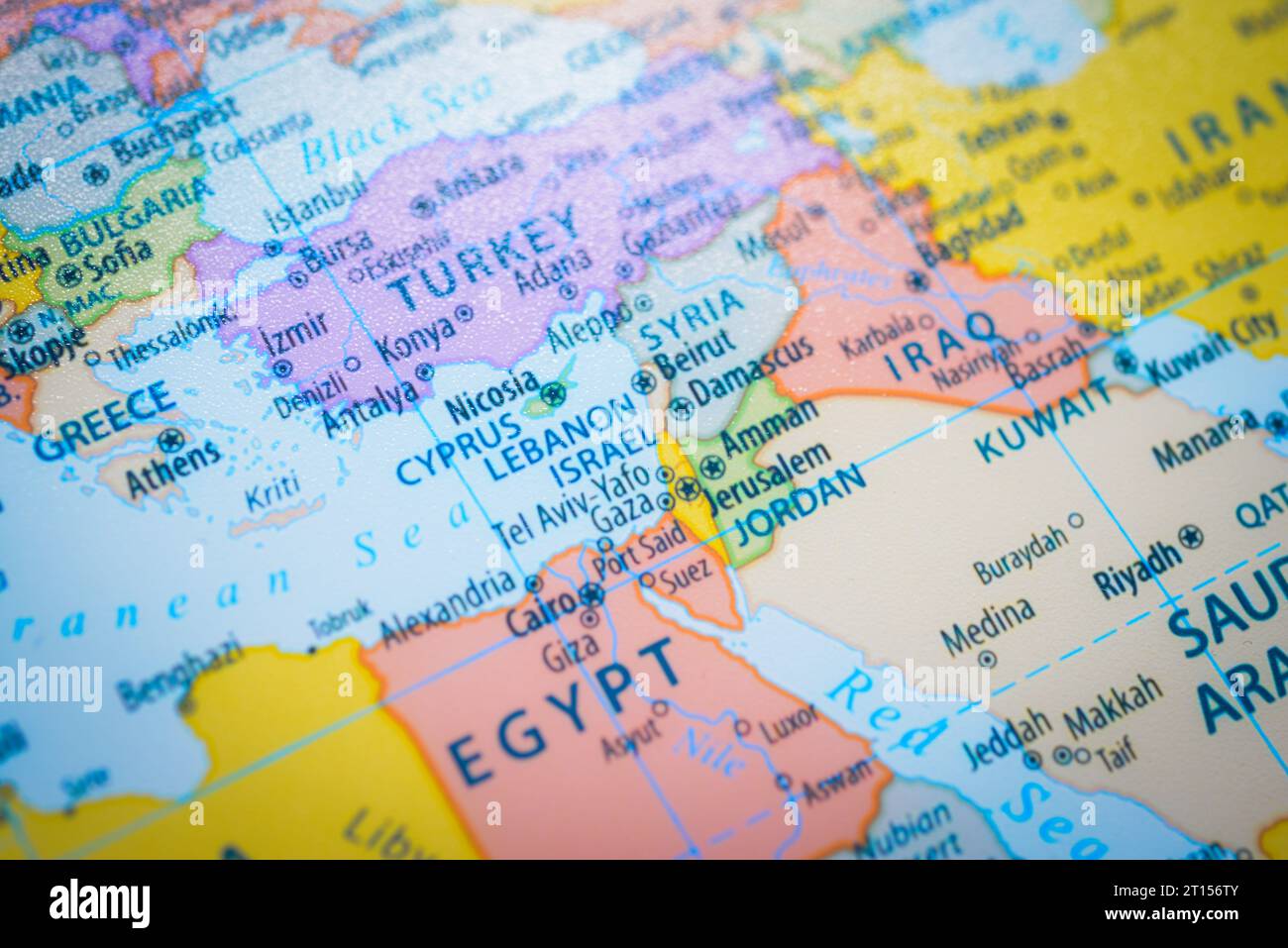 Map of Israel and capital Jerusalem. that shows the war zone between ...