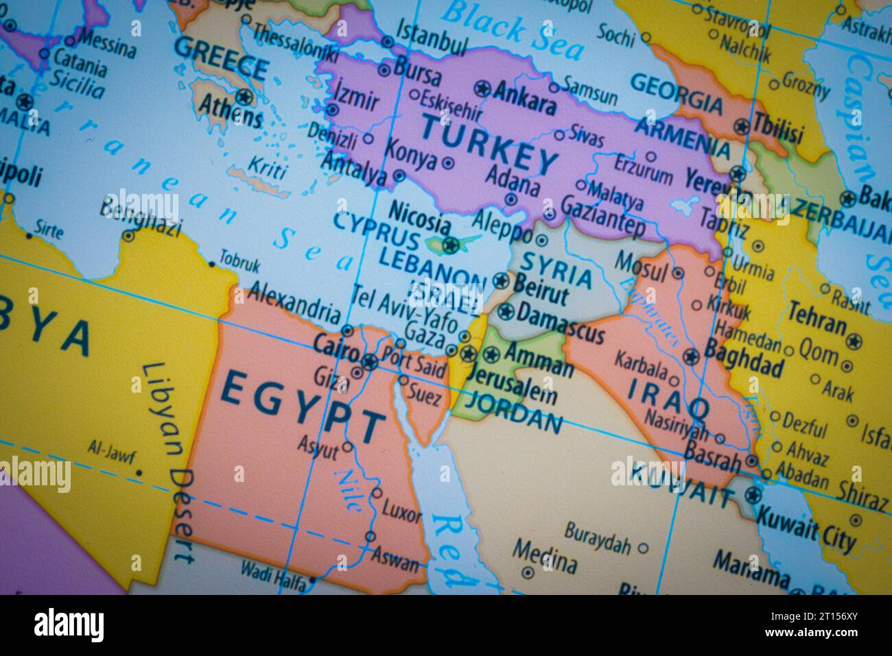 Map of Israel and capital Jerusalem. that shows the war zone between ...