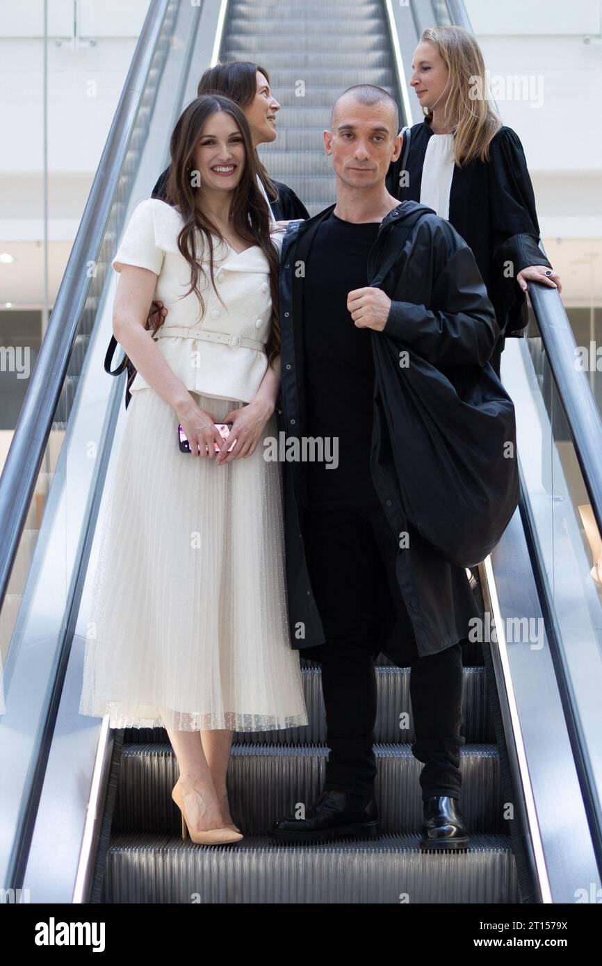 Russian artist Piotr Pavlenski and his companion Alexandra de Taddeo ...