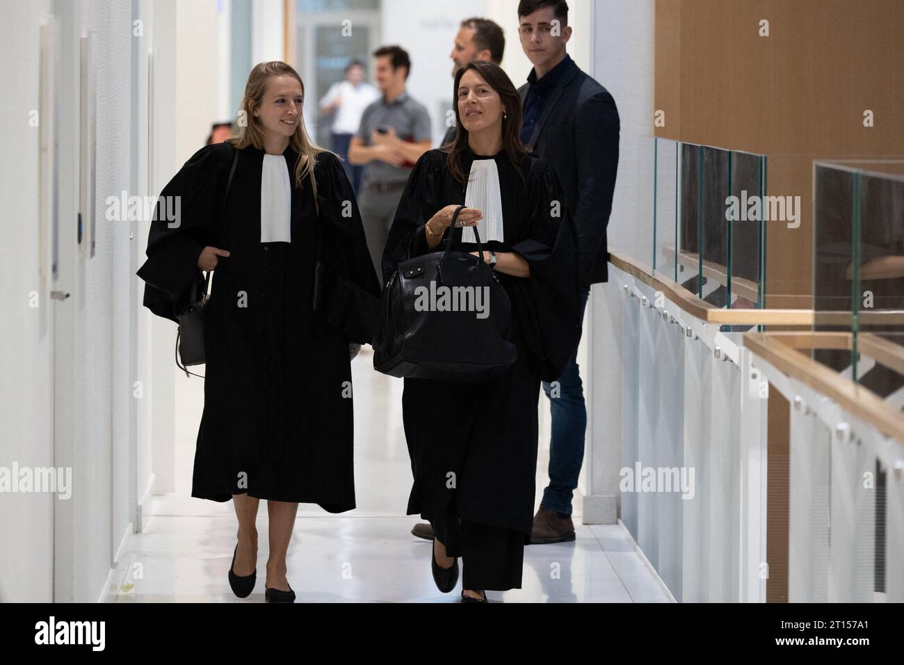 French lawyer for the defence Noemie Saidi-Cottier arrives for the trial, after the couple ...