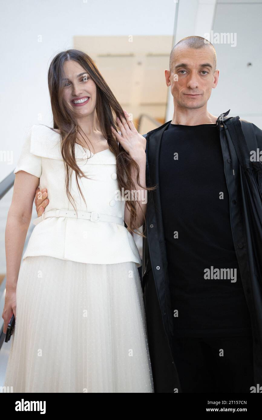 Russian artist Piotr Pavlenski and his companion Alexandra de Taddeo ...