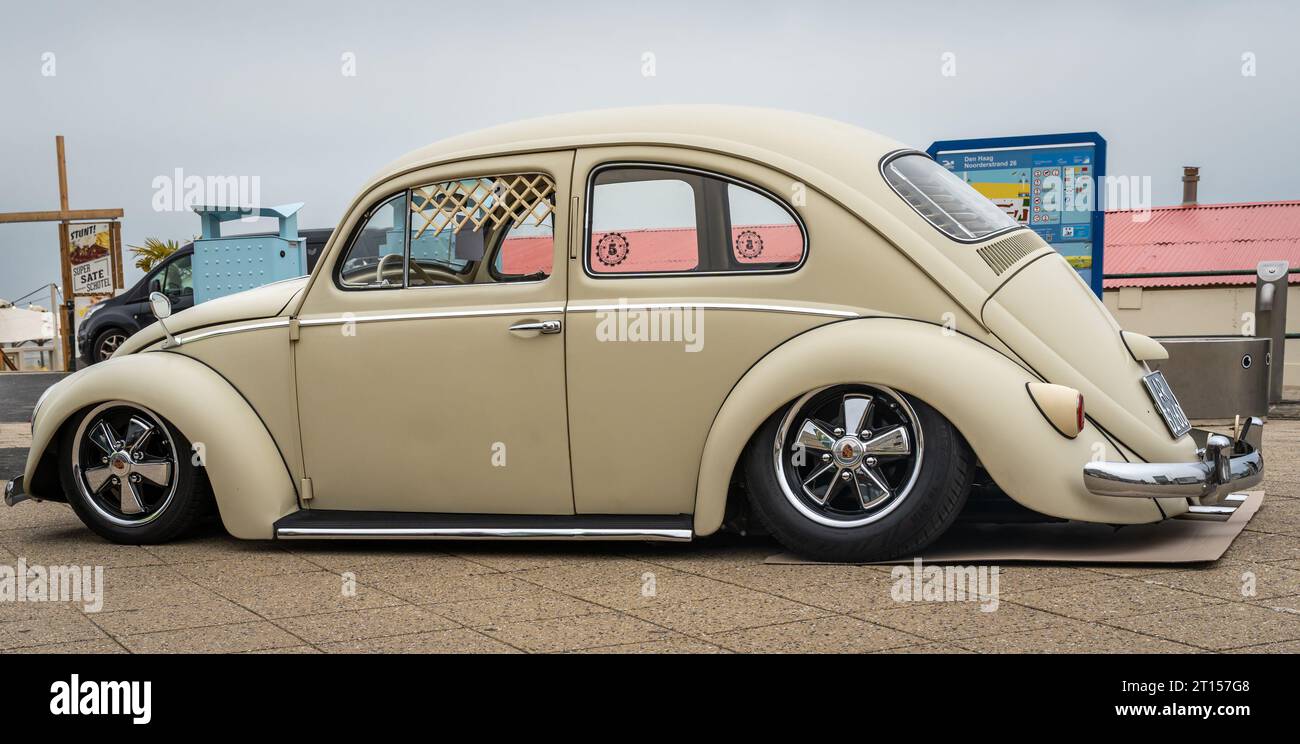 Scheveningen, The Netherlands, 14.05.2023, Vintage, customized Volkswagen Beetle from 1957 at ...