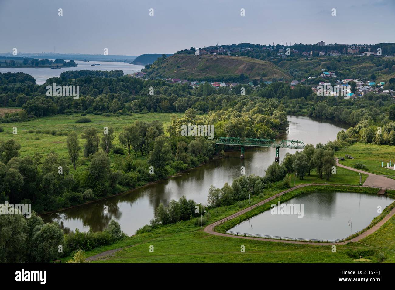 The famous Shishkin ponds in Yelabuga. Tatarstan Stock Photo - Alamy