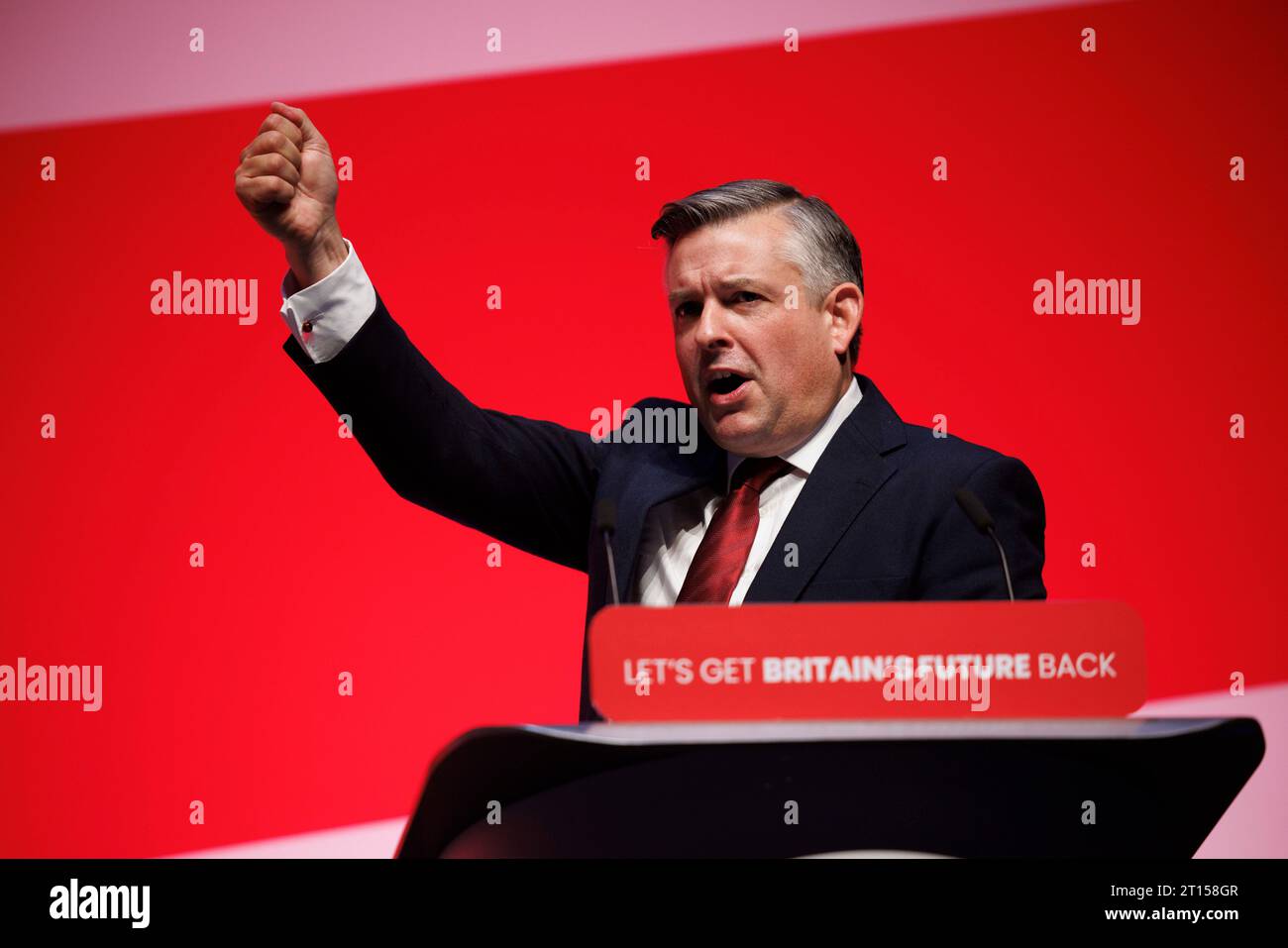 Liverpool, UK. 11th Oct, 2023. Jonathan Ashworth, Shadow Paymaster ...