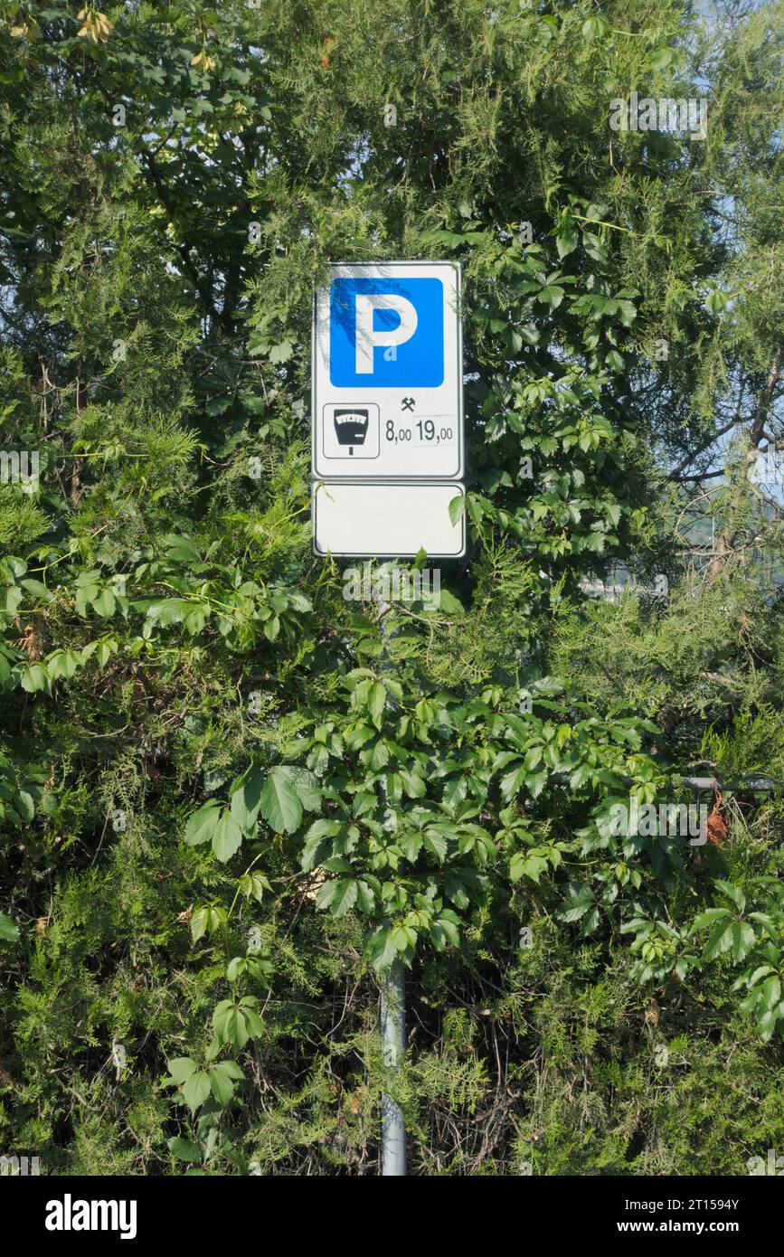 Car parking signpost hi-res stock photography and images - Alamy