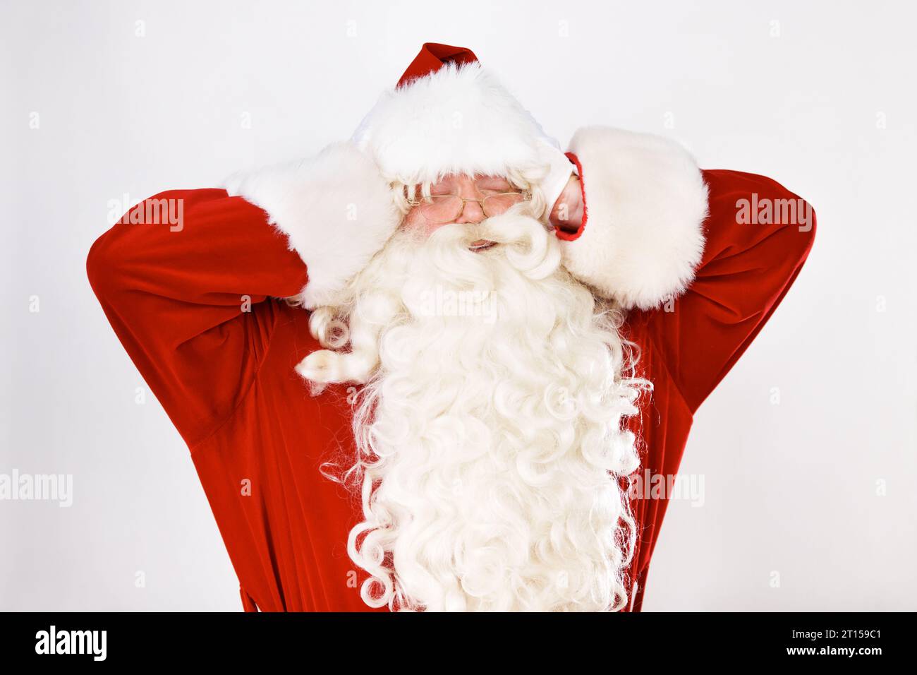 Santa man pain hi-res stock photography and images - Alamy