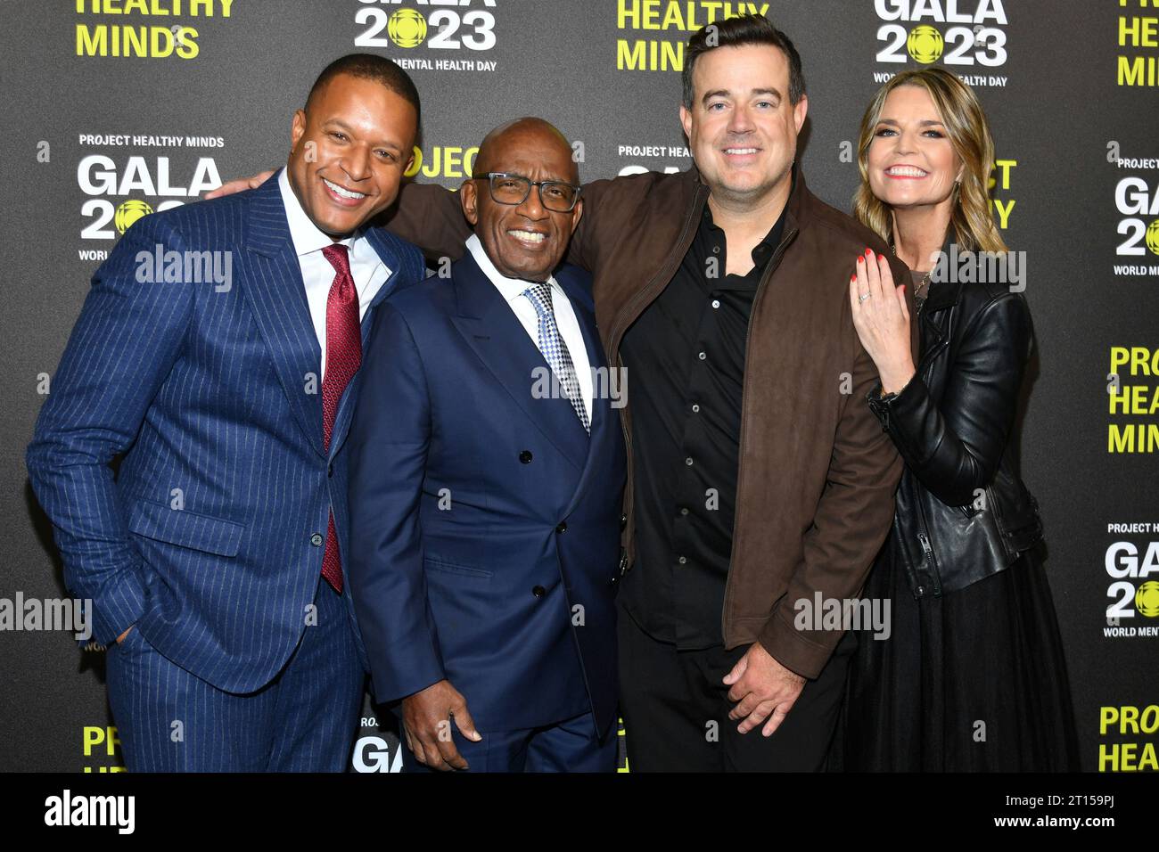 Photo by: NDZ/STAR MAX/IPx 2023 10/10/23 Craig Melvin, Al Roker, Carson Daly and Savannah ...