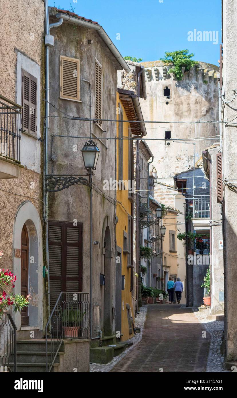 Bomarzo, Italy - A very little medieval town in tuff stone in Tuscia ...
