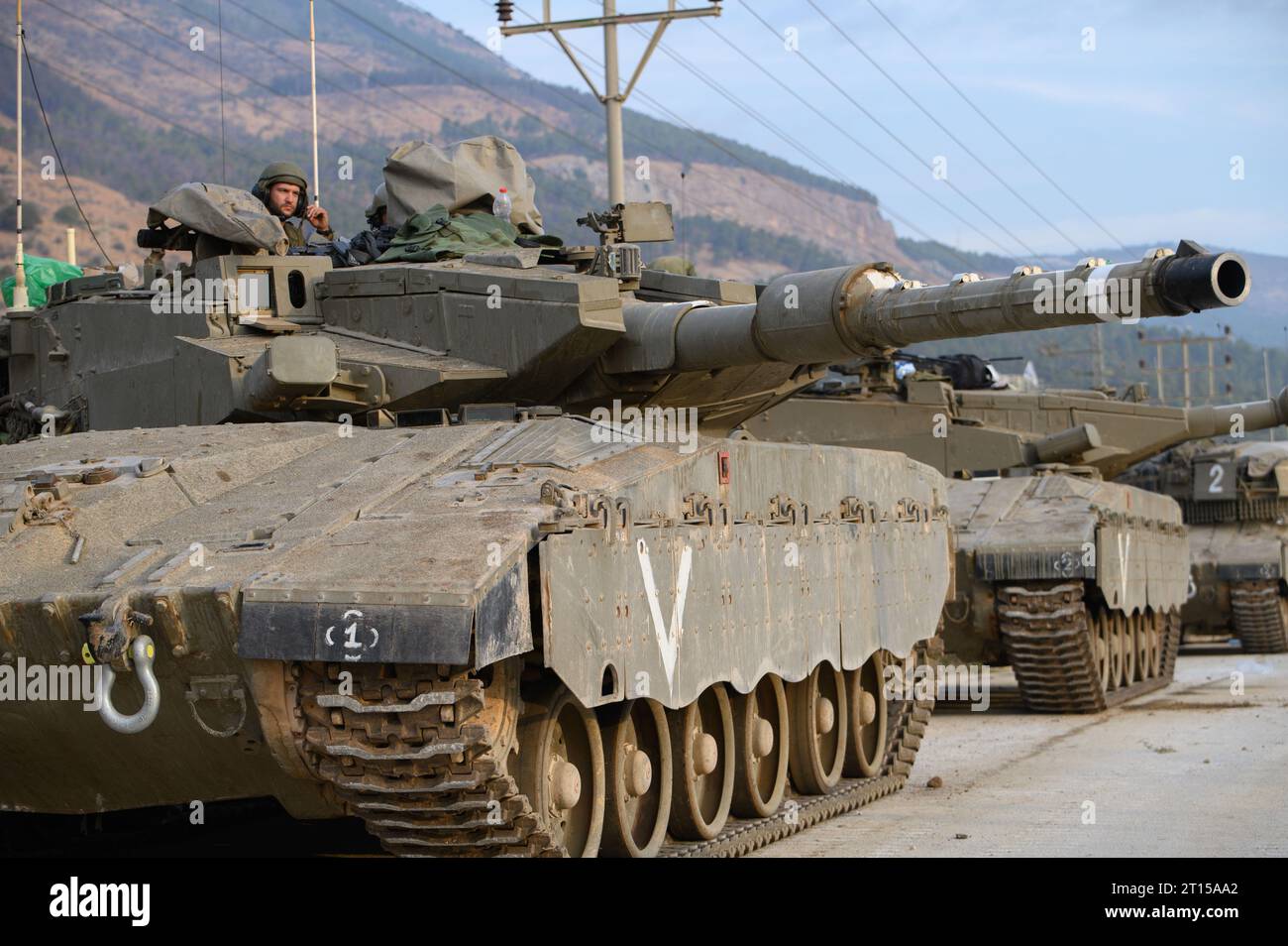 (231011) -- UPPER GALILEE, Oct. 11, 2023 (Xinhua) -- This photo taken ...