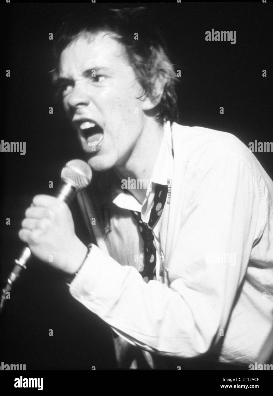 SEX PISTOLS UK punk rock group with Johnny Rotten in 1976 Stock Photo ...