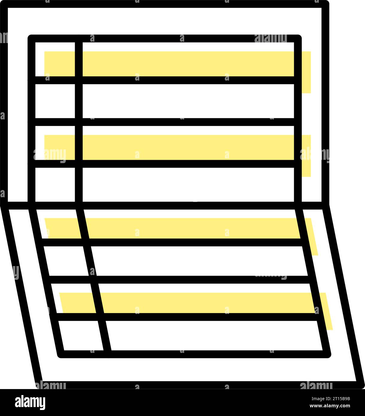 Simple line drawing icon of a bankbook, Vector Illustration Stock ...