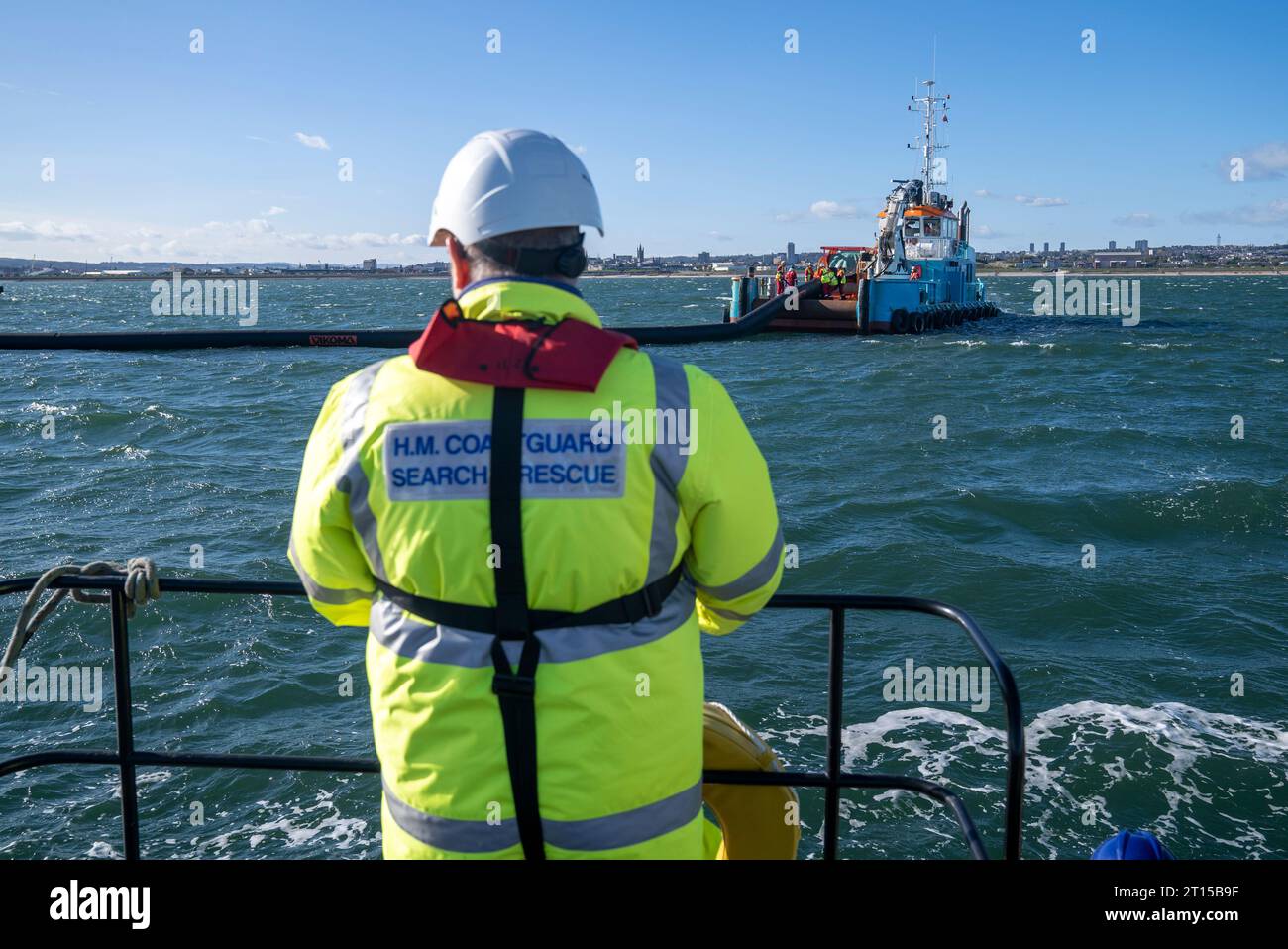 The Jif Worker, a multi-cat vessel, that is used to deploy a heavy duty ...