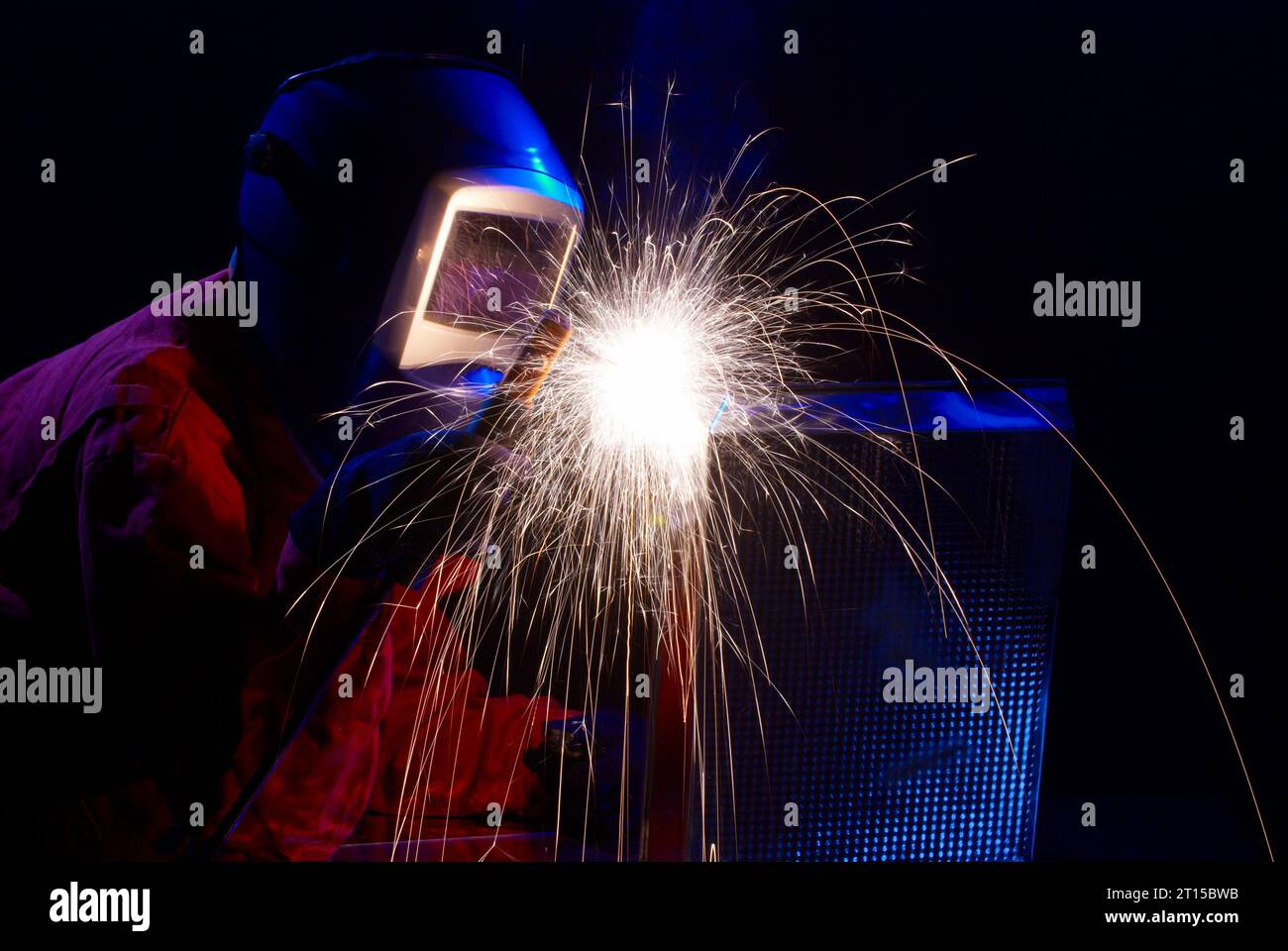 Craftsman working arc welding machine hi-res stock photography and ...