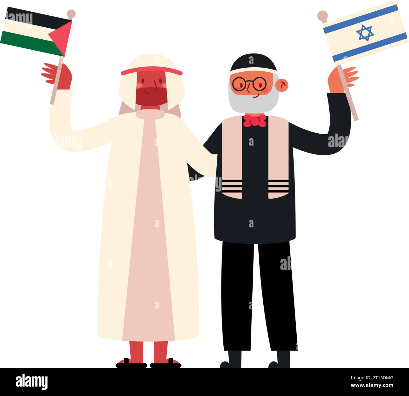 palestinian and israeli men characters Stock Vector Image & Art - Alamy