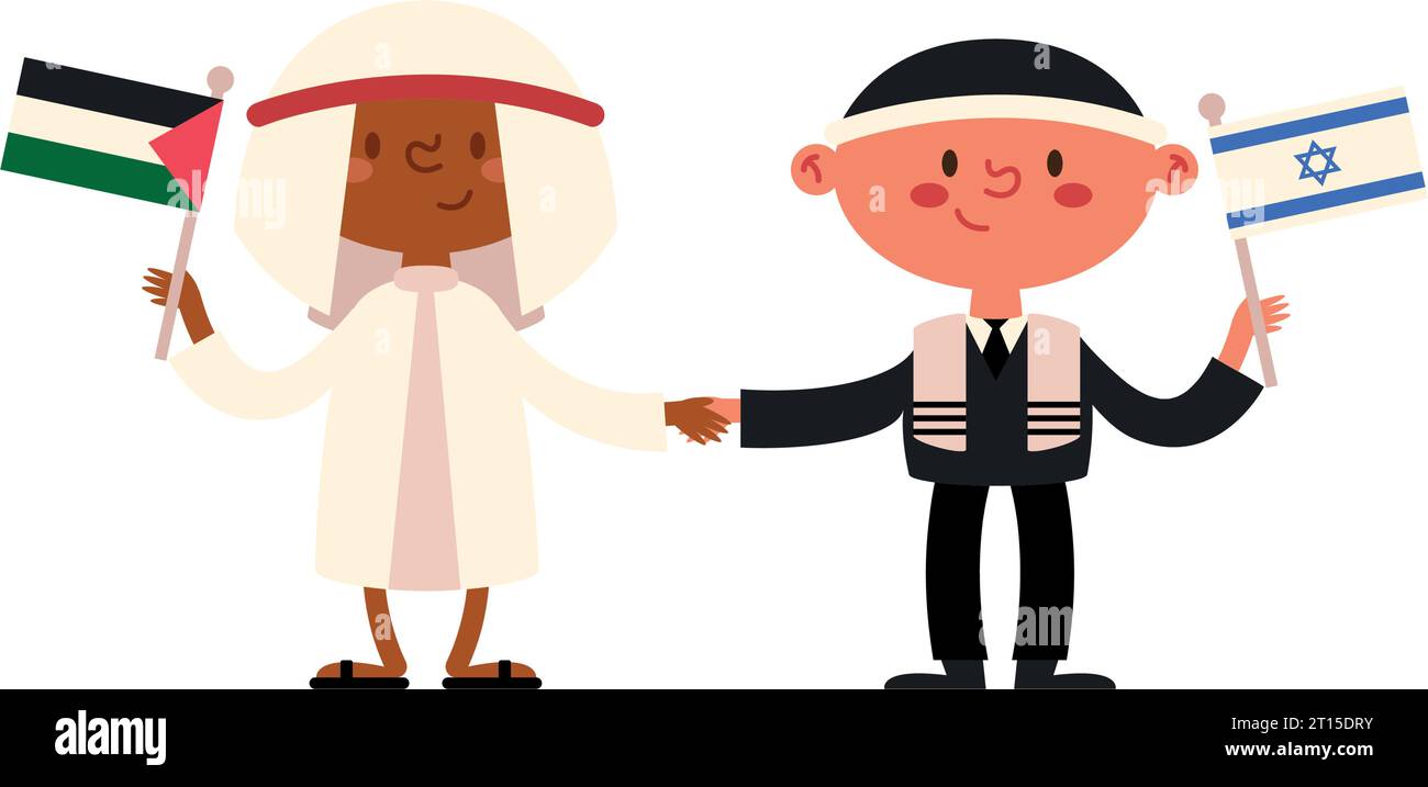israeli and palestinian men characters Stock Vector Image & Art - Alamy