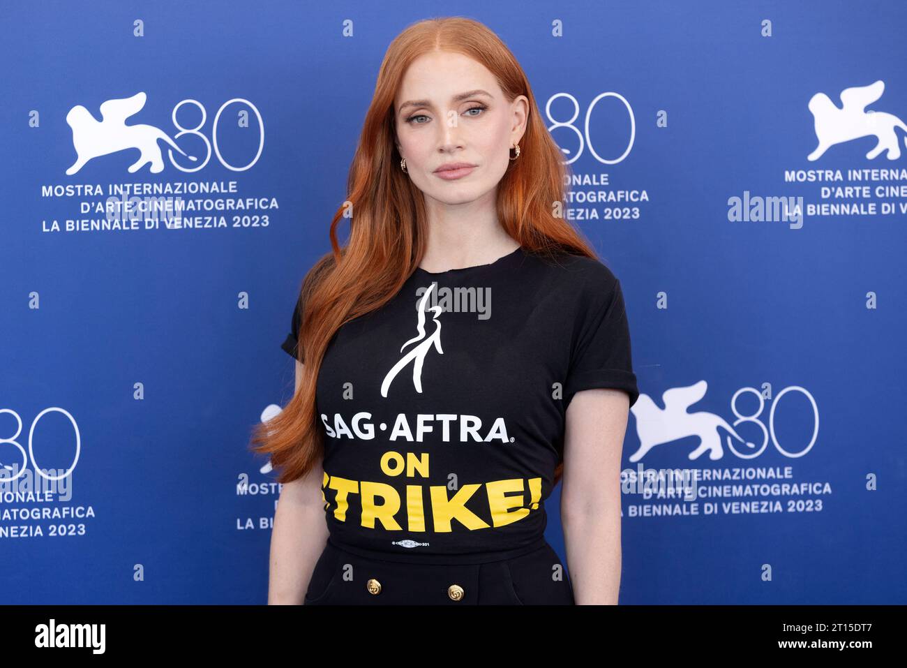 VENICE, ITALY - SEPTEMBER 08: Jessica Chastain attends the photo-call ...
