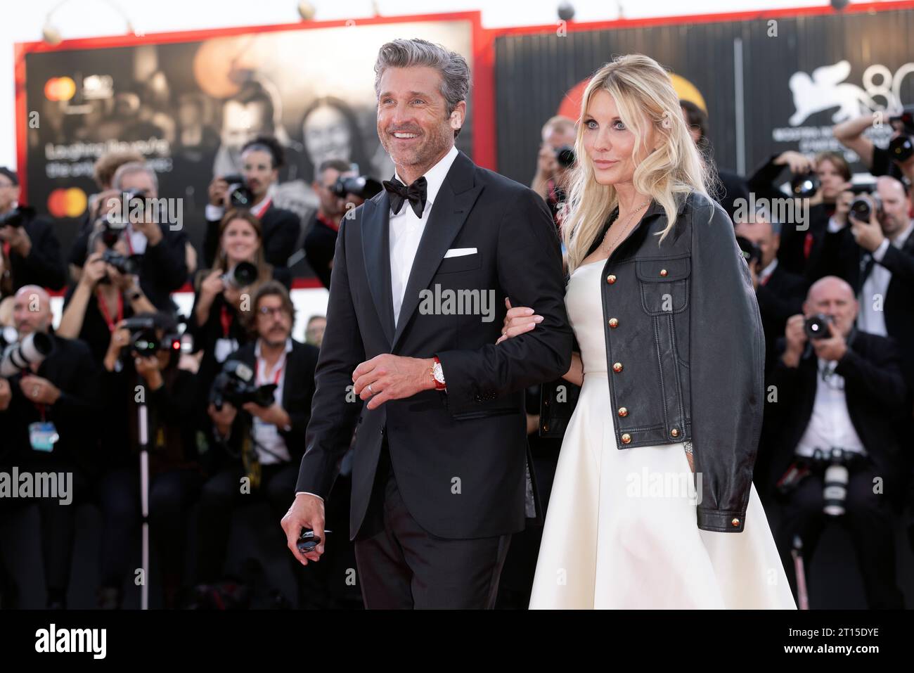 VENICE, ITALY - AUGUST 31: Patrick Dempsey and Jillian Fink attend the ...