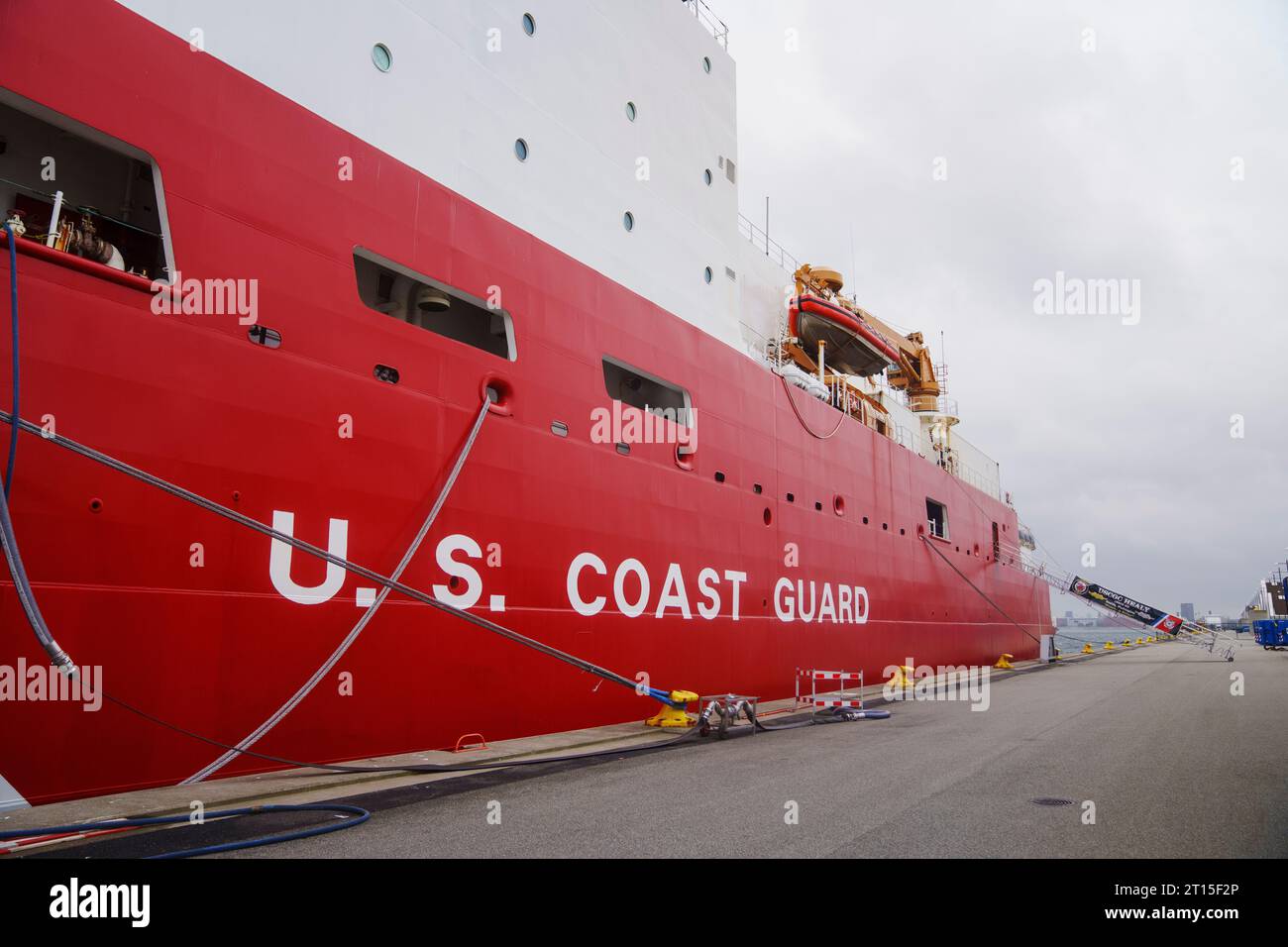 US Coast Guard Cutter Healy icebreaker is located in Nordhavn in ...