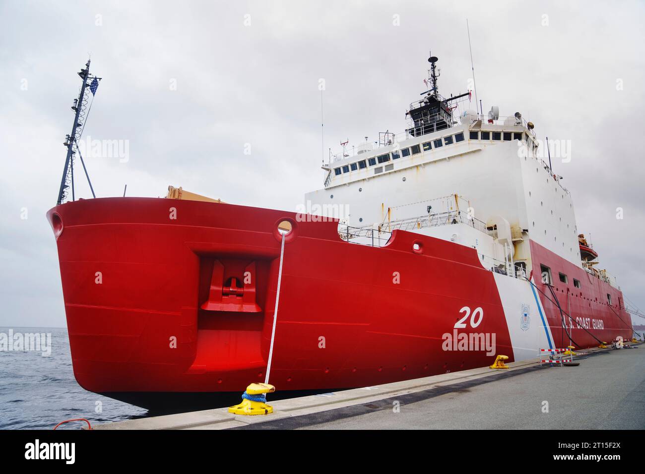 US Coast Guard Cutter Healy icebreaker is located in Nordhavn in ...