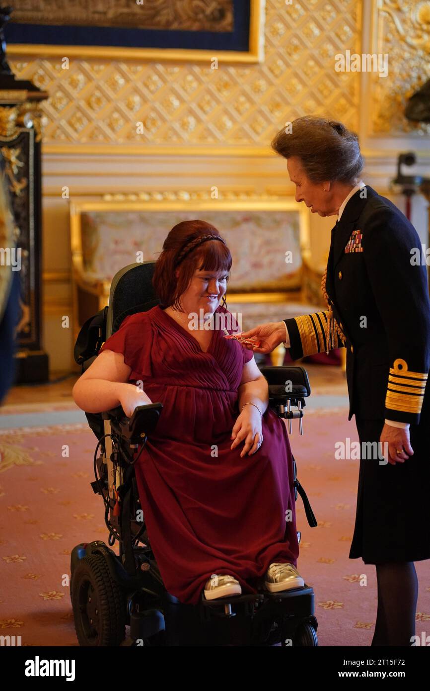 Miss Michaela Hollywood, is made a Member of the Order of the British ...