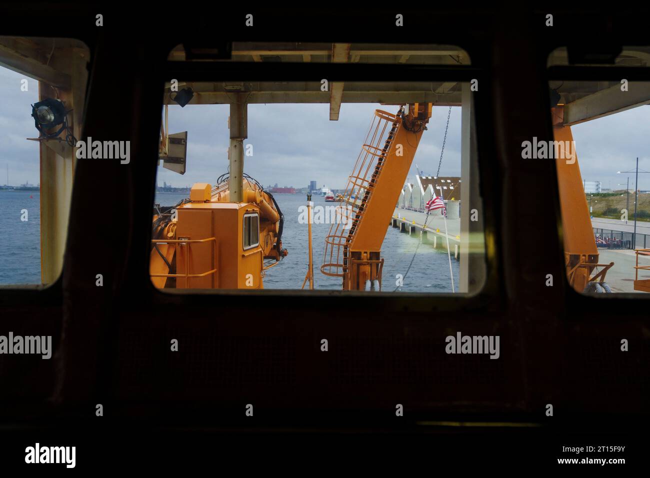 US Coast Guard Cutter Healy icebreaker is located in Nordhavn in ...