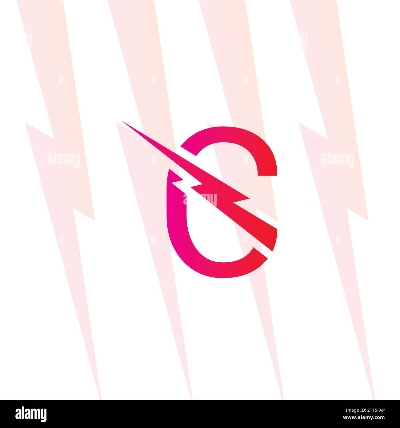 C letter logo with the Electrical sign, electricity logo, power energy ...