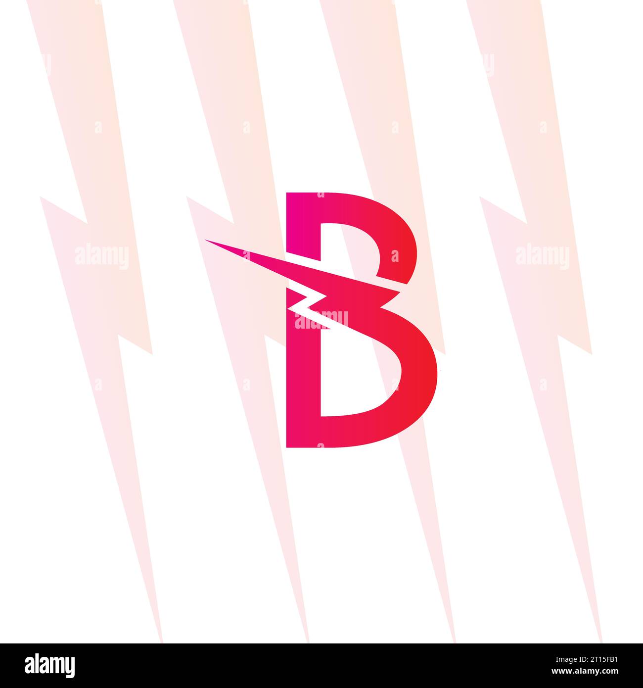 B letter logo with the Electrical sign, electricity logo, power energy ...