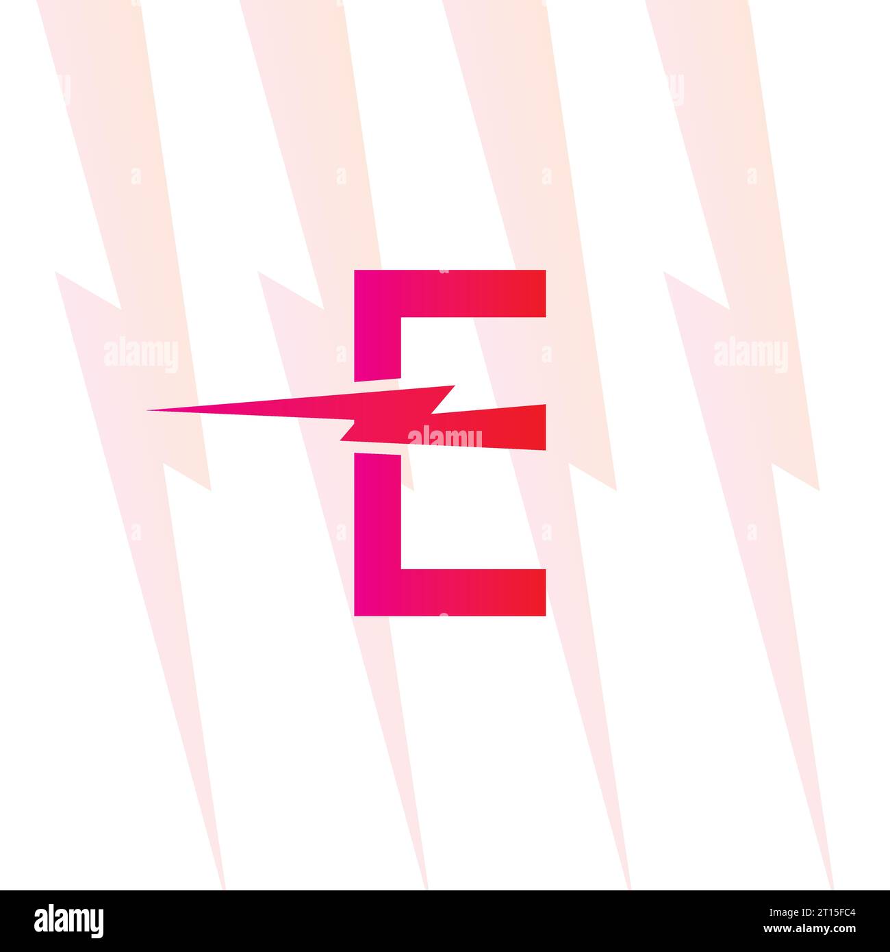 E letter logo with the Electrical sign, electricity logo, power energy ...