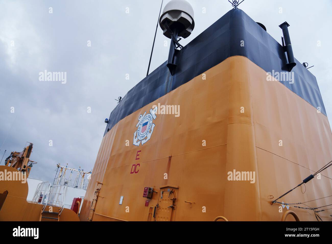 US Coast Guard Cutter Healy icebreaker is located in Nordhavn in ...