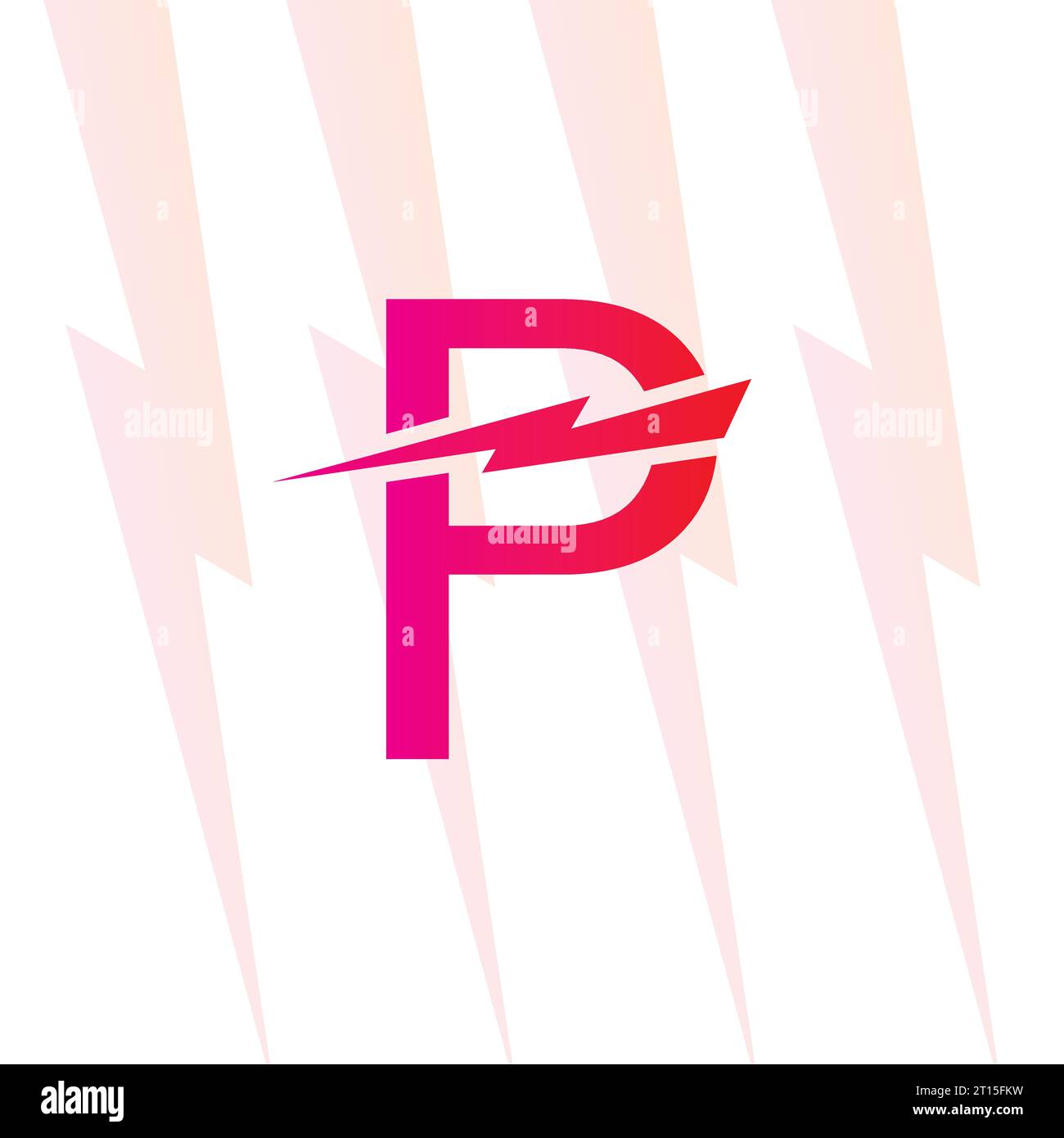 P letter logo with the Electrical sign, electricity logo, power energy ...
