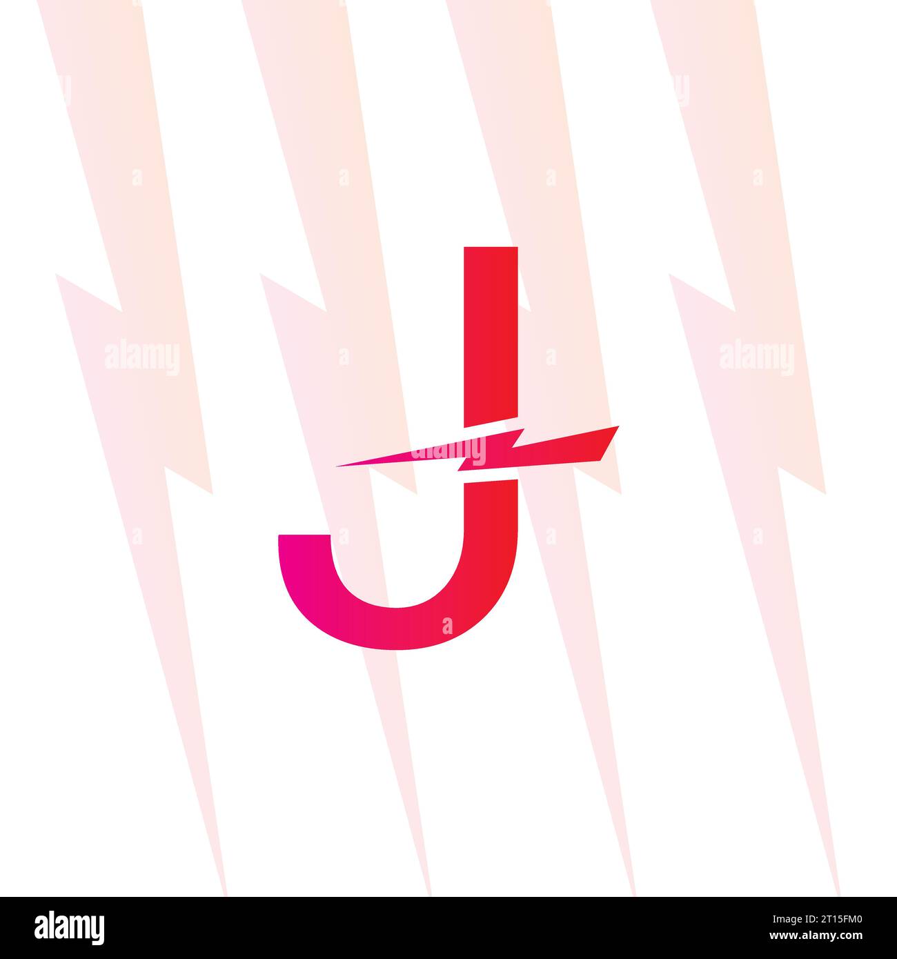 J letter logo with the Electrical sign, electricity logo, power energy ...