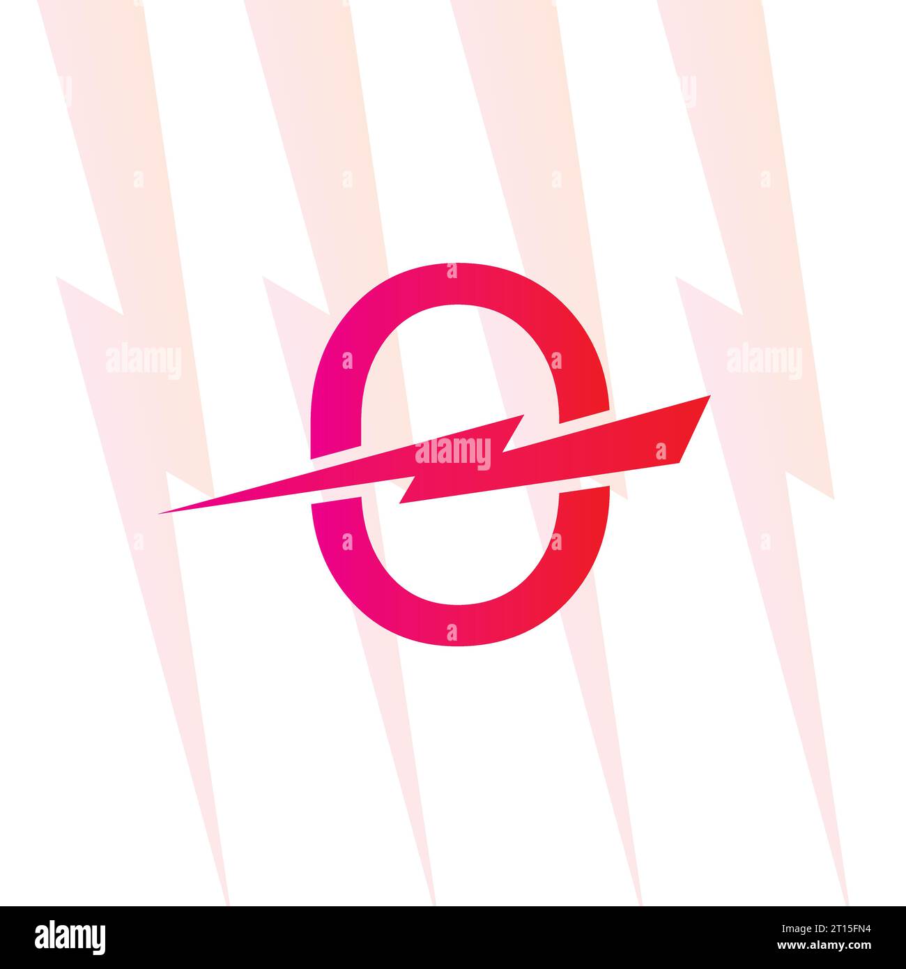 O letter logo with the Electrical sign, electricity logo, power energy ...