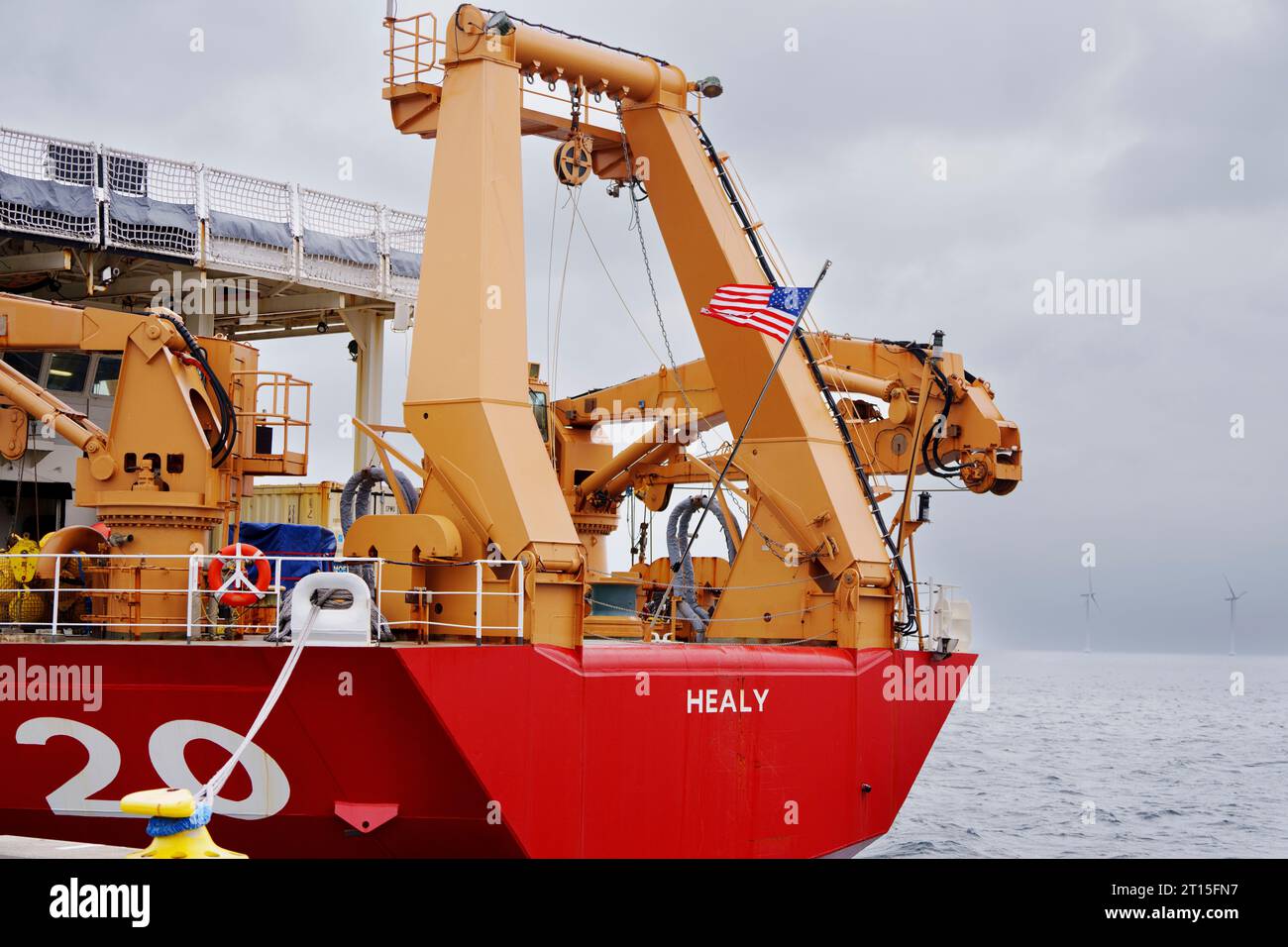 US Coast Guard Cutter Healy icebreaker is located in Nordhavn in ...