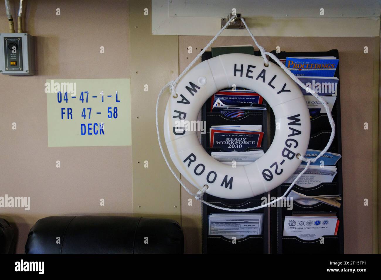 US Coast Guard Cutter Healy icebreaker is located in Nordhavn in ...