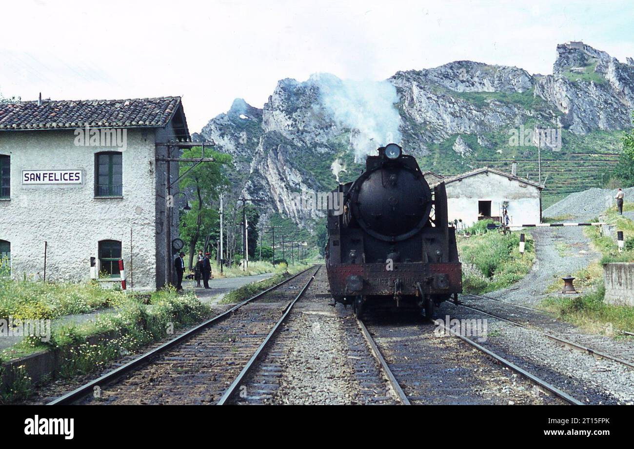Spanish steam around San Felices and Miranda de Ebro 7th June 1970 ...