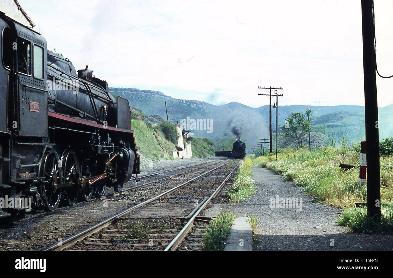 Spanish steam around San Felices and Miranda de Ebro 7th June 1970 ...