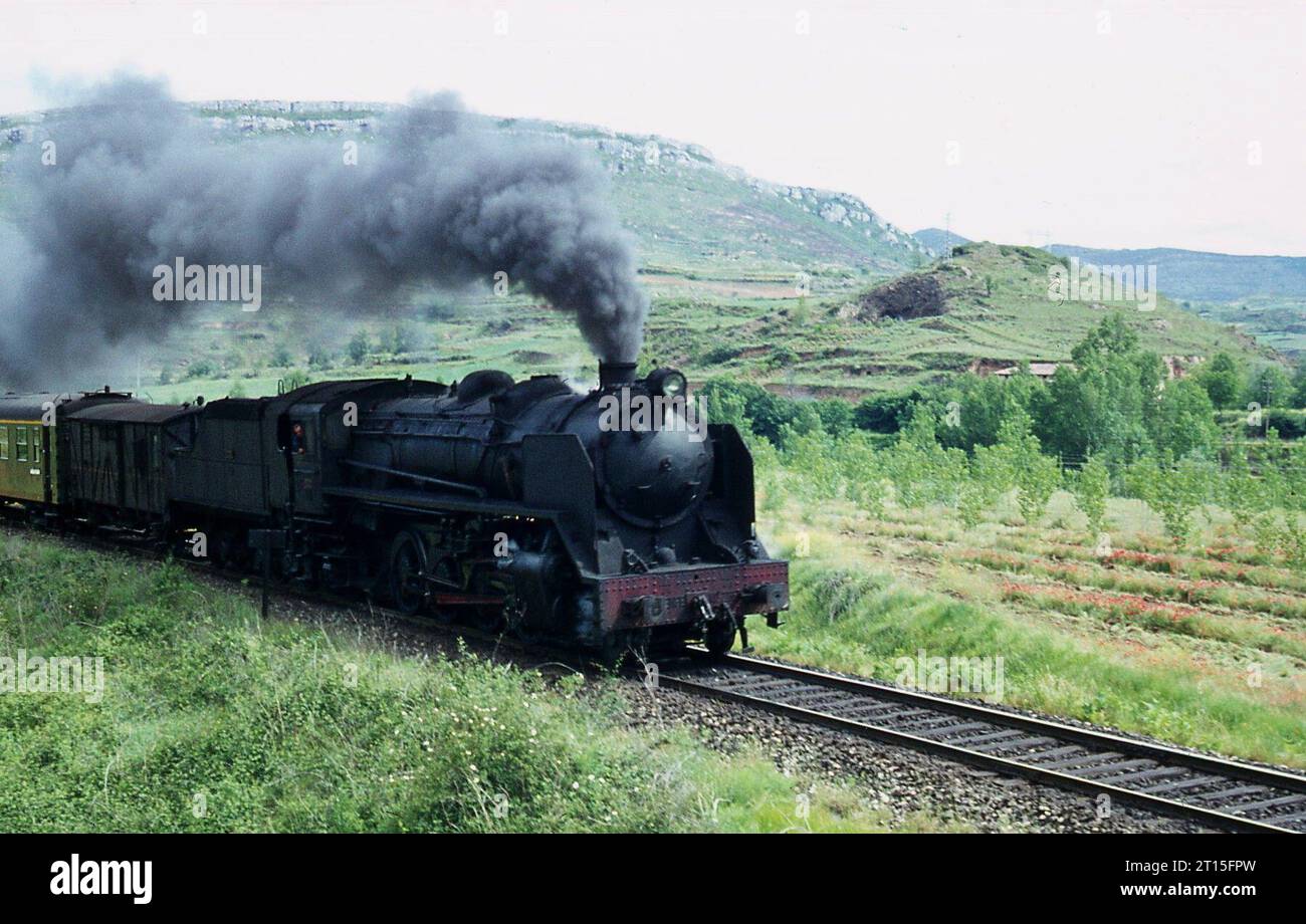 Spanish steam around San Felices and Miranda de Ebro 7th June 1970 ...