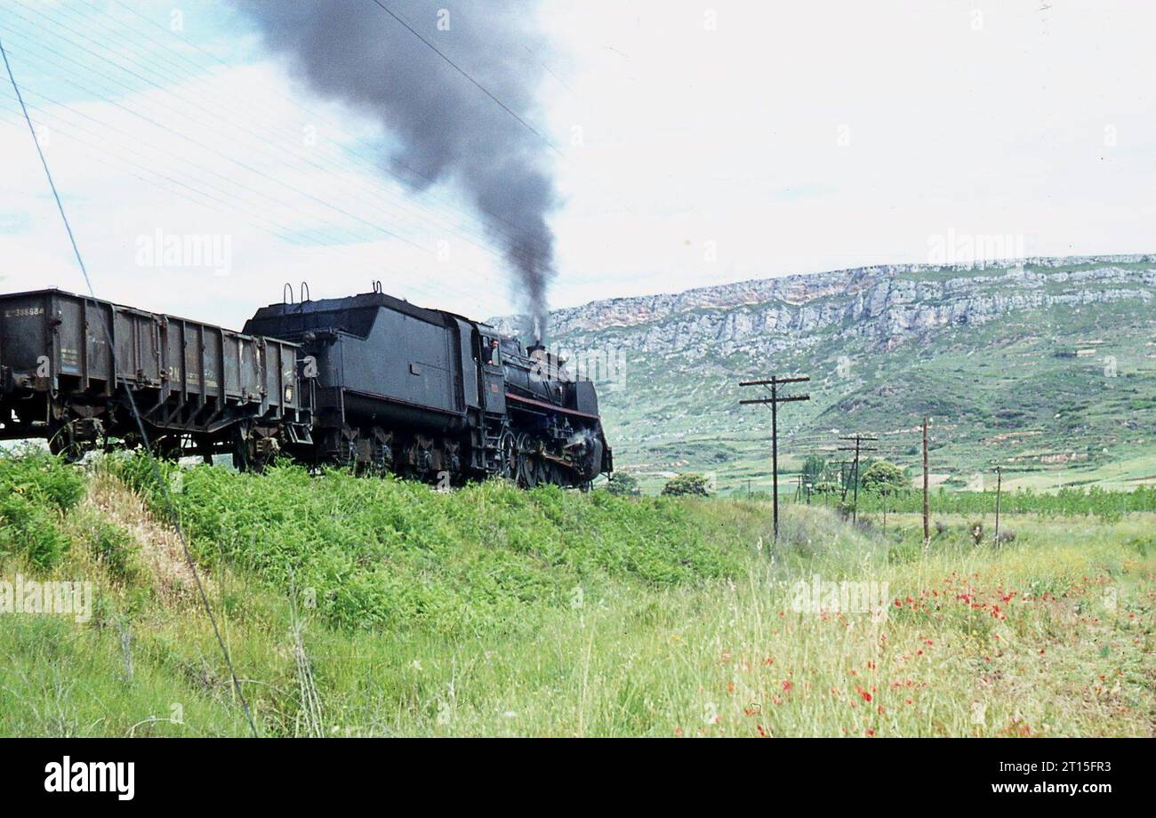 Spanish steam around San Felices and Miranda de Ebro 7th June 1970 ...