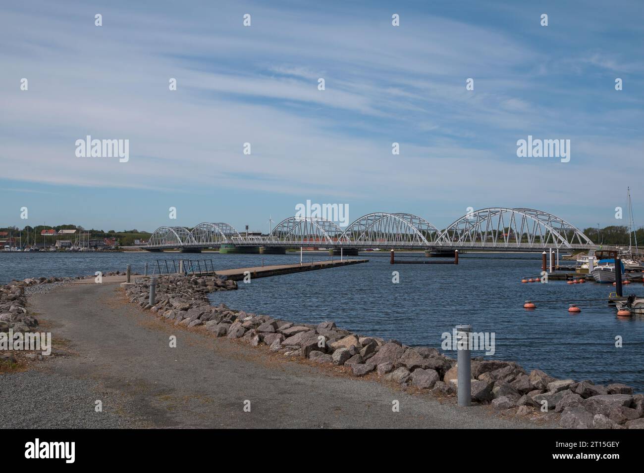 The bridge at Vilsund on the island Mors, Denmark Stock Photo - Alamy