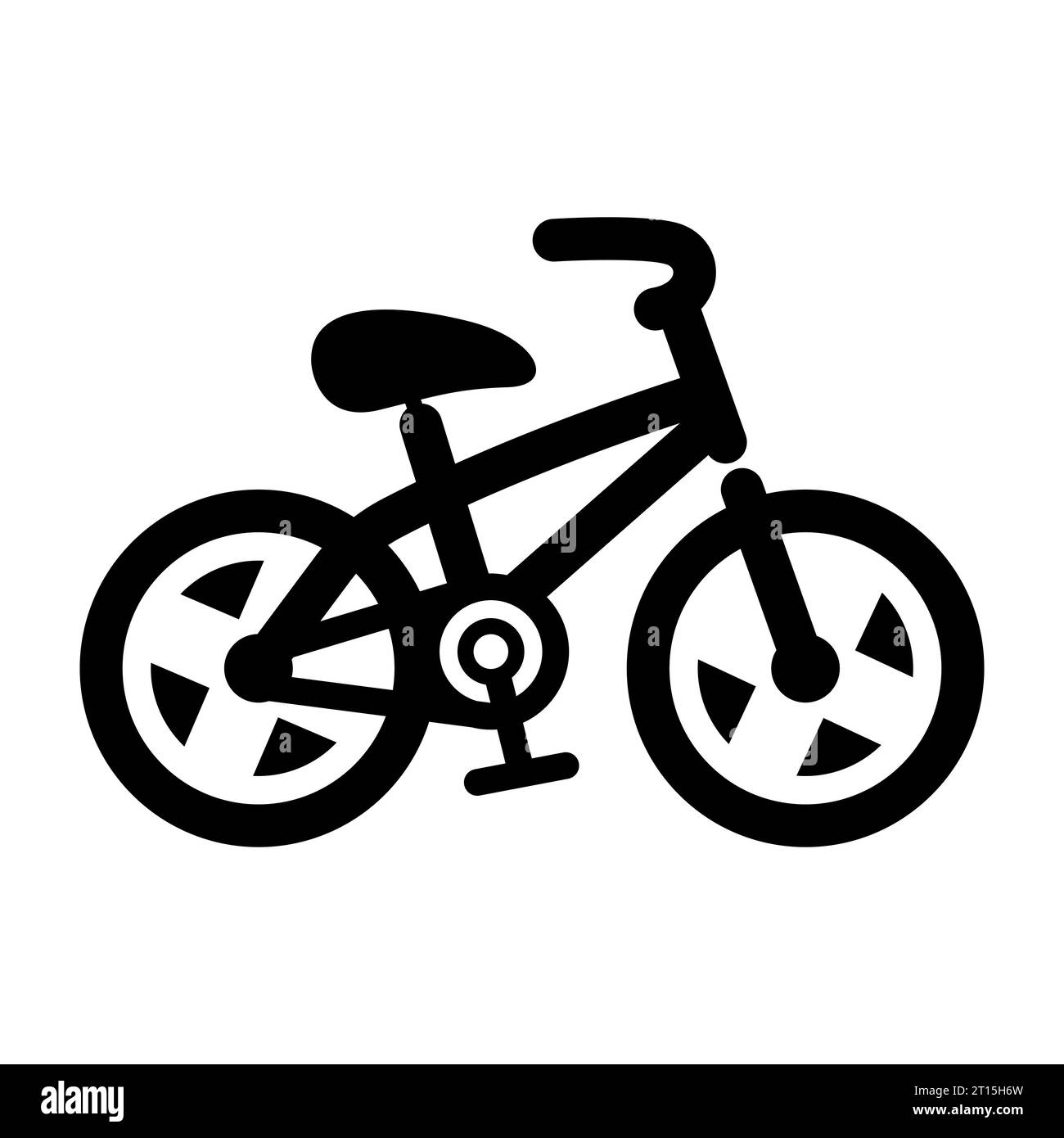Vector Black Bicycle Icon. Simple Minimalistic Vector Bike Icon ...