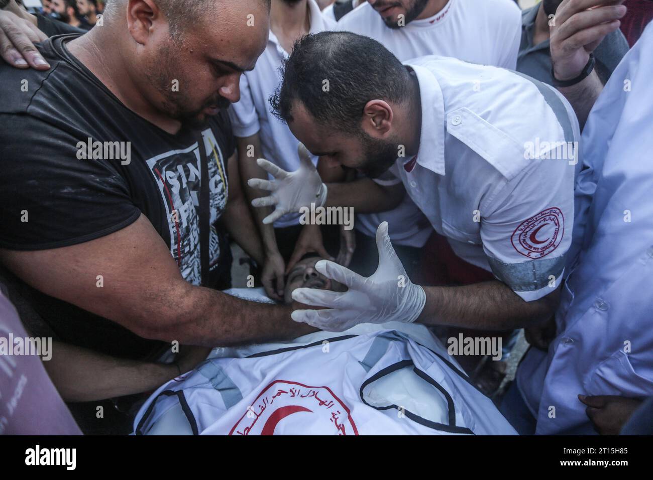 Gaza City, Palestinian Territories. 11th Oct, 2023. Palestinian ...